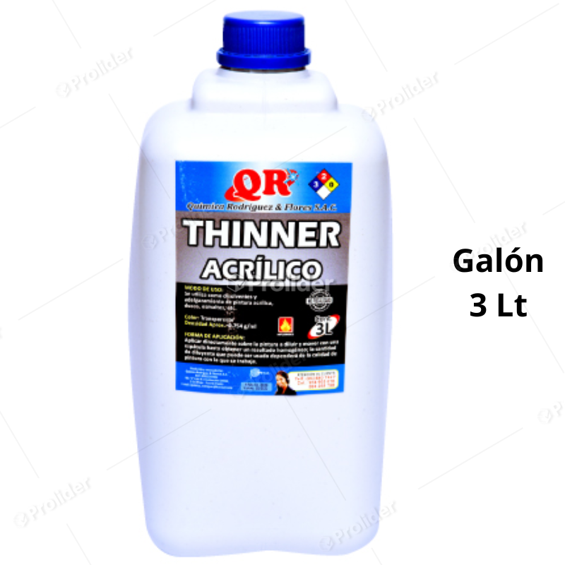 Comprar Thinner Acrilico QR Galón 3 Litros en Lima Distribuidora ...