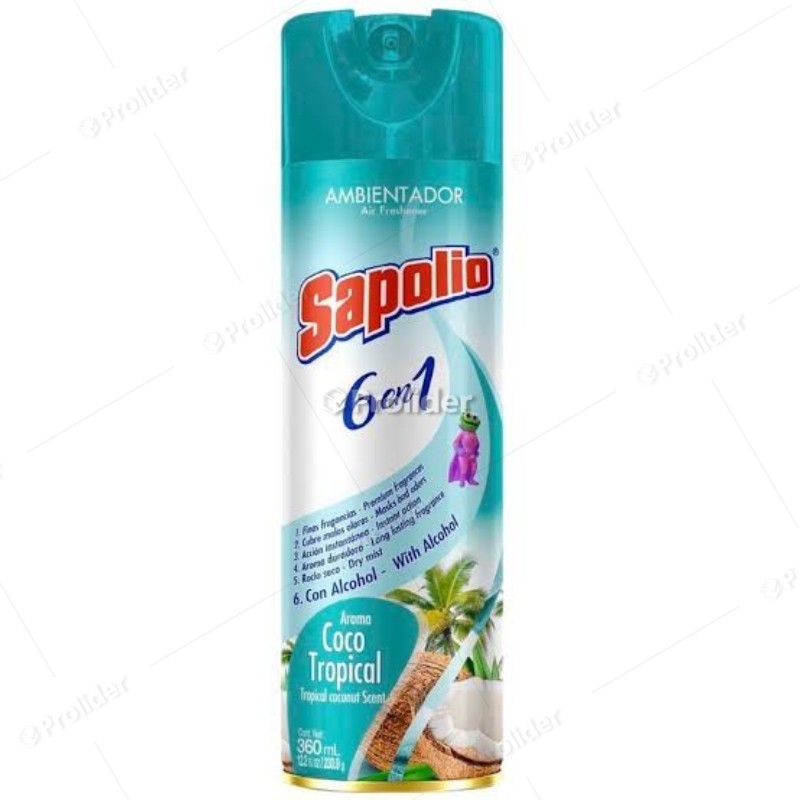 Comprar Ambientador En Spray Sapolio frasco 360 ml Coco Tropical en ...