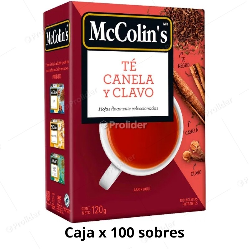 Comprar Infusión McColins Té Caja x 100 unidades en Lima Distribuidora ...