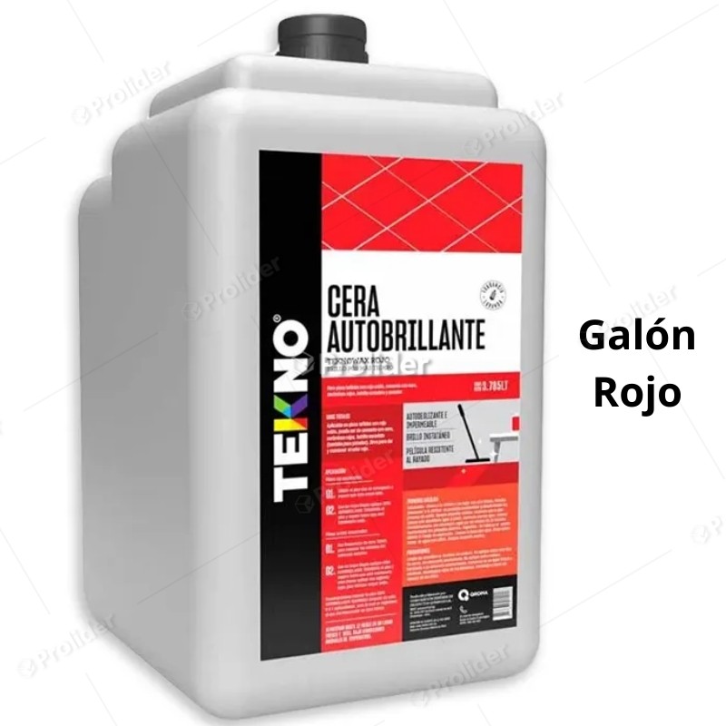 Comprar Cera Autobrillante Tekno Galón 3785 ml Rojo en Lima ...