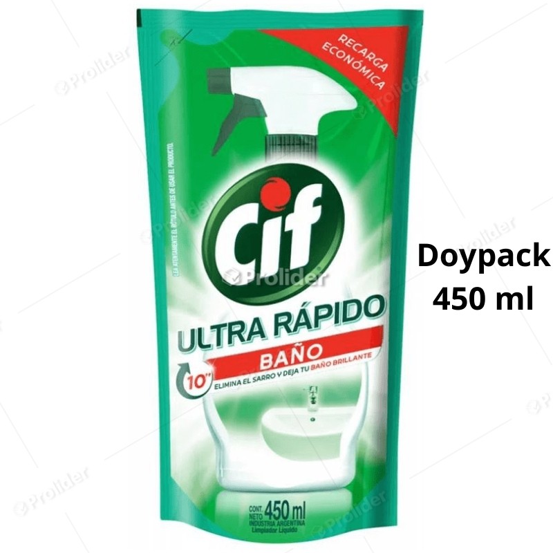 Comprar Limpiador Líquido Cif Baño Sachet 450 ml en Lima Distribuidora ...