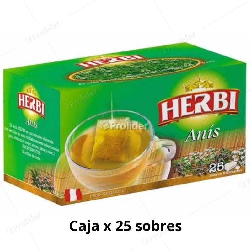 Comprar Infusión Herbi Anís Caja x 25 unidades en Lima Distribuidora Prolider - Productos de ...