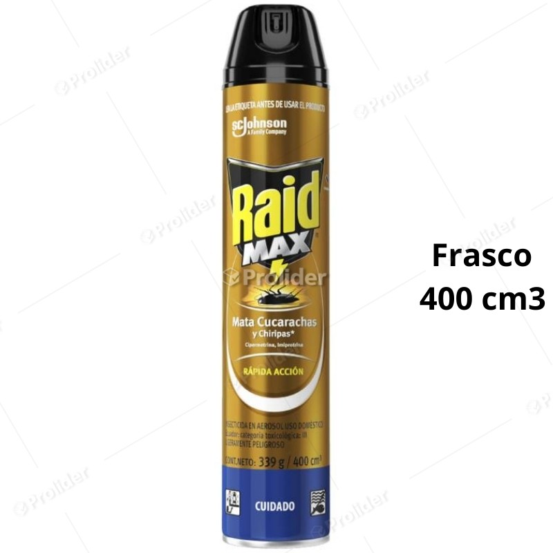 Comprar Insecticida En Spray Raid Max Cucarachas Frasco 400 ml en Lima ...
