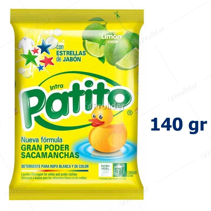 Comprar Detergente en Polvo Patito Bolsa 140 gr Limón en Lima ...
