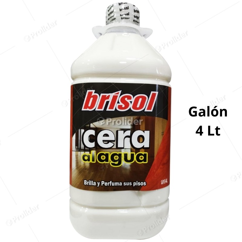 Comprar Cera Al Agua Brisol Perfumado Galón 4 Litros Blanca en Lima ...