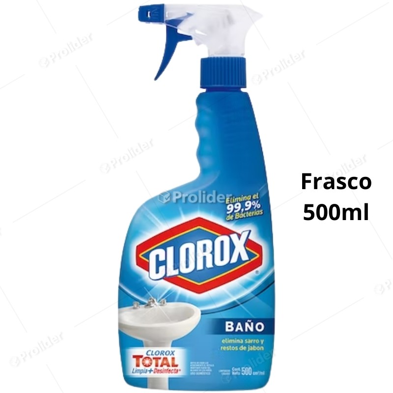 Comprar Limpiador Líquido Clorox Baño Gatillo 500 ml en Lima Distribuidora Prolider - Productos ...