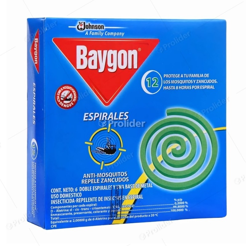 Comprar Insecticida En Espiral Baygon Caja x 10 unidades en Lima ...