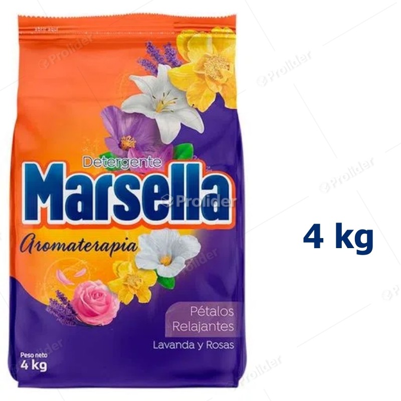 Comprar Detergente en Polvo Marsella Bolsa 4 Kilos Pétalos Relajantes ...