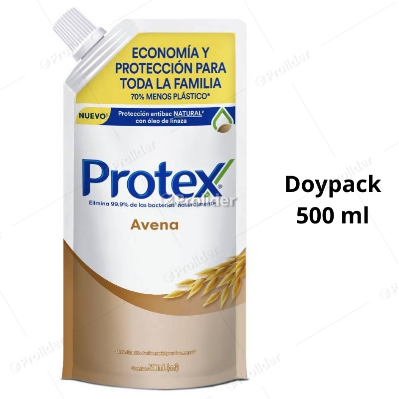 Comprar Jabón Líquido Protex Antibacterial Avena Doypack 500 ml en Lima Distribuidora Prolider ...