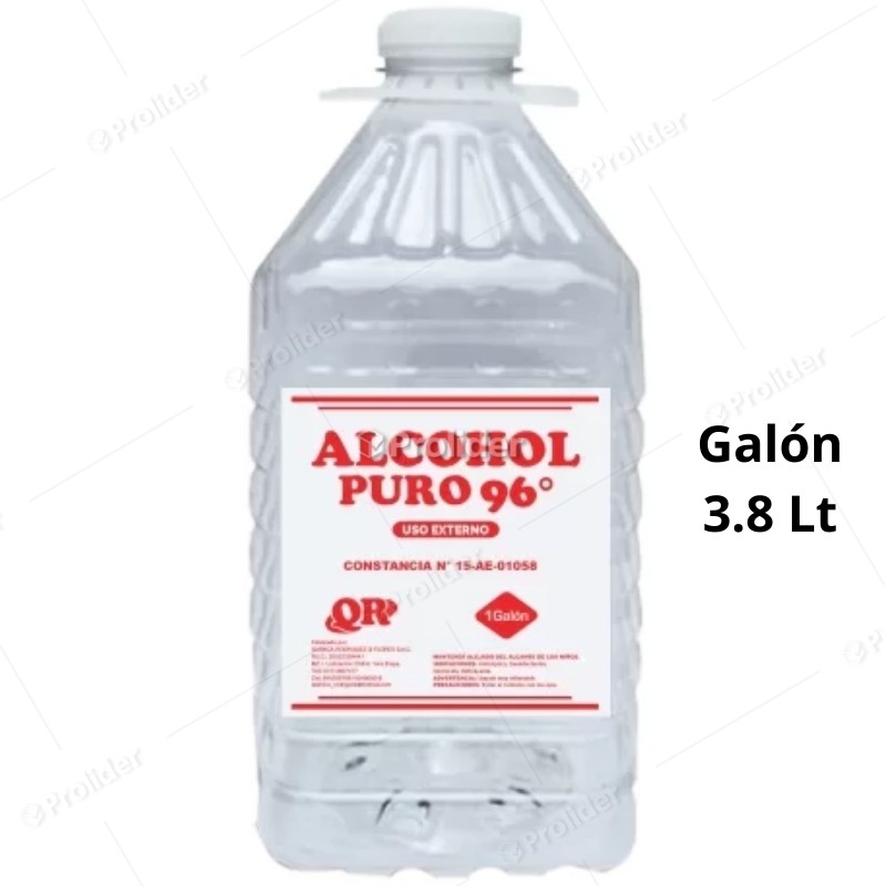 Comprar Alcohol 96° QR Galón 3.8 Litros en Lima Distribuidora Prolider ...